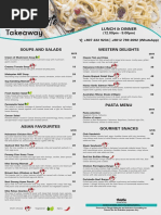 Panarottis Menu | PDF | Salad | Milkshake