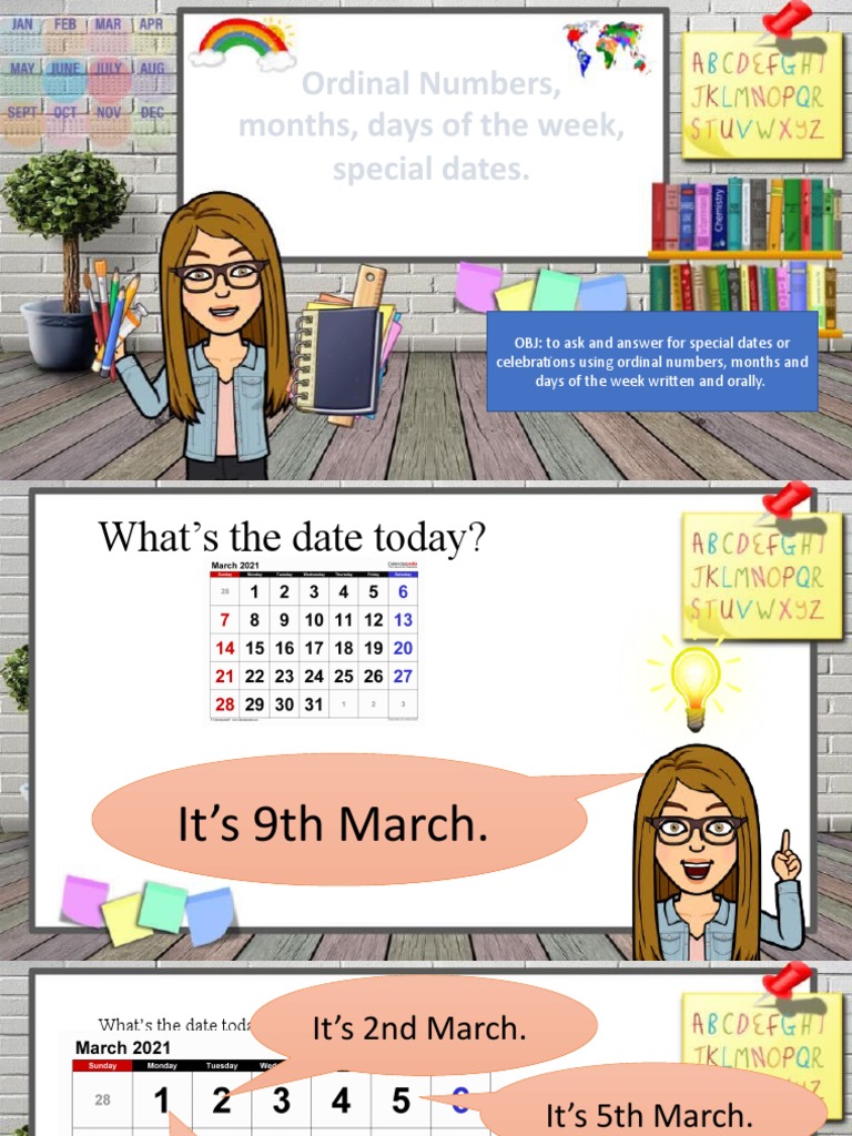 Using Ordinal Numbers for Dates | PDF