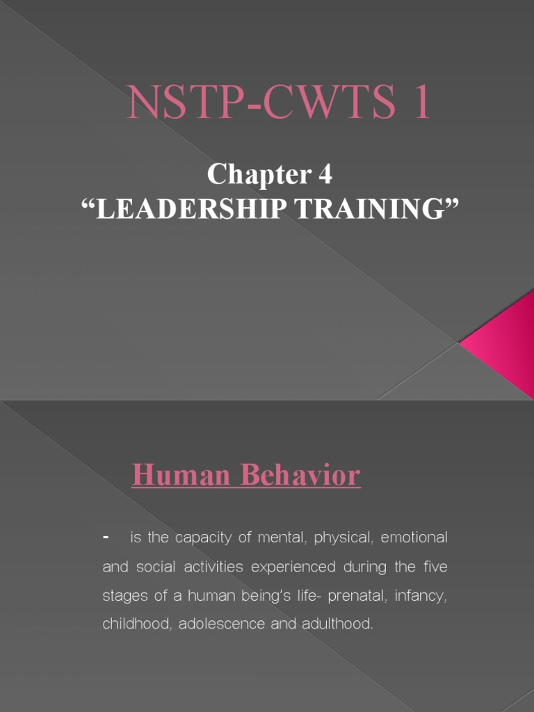 NSTP CWTS 1 Chapter 4 | PDF | Career & Growth | Self-Improvement