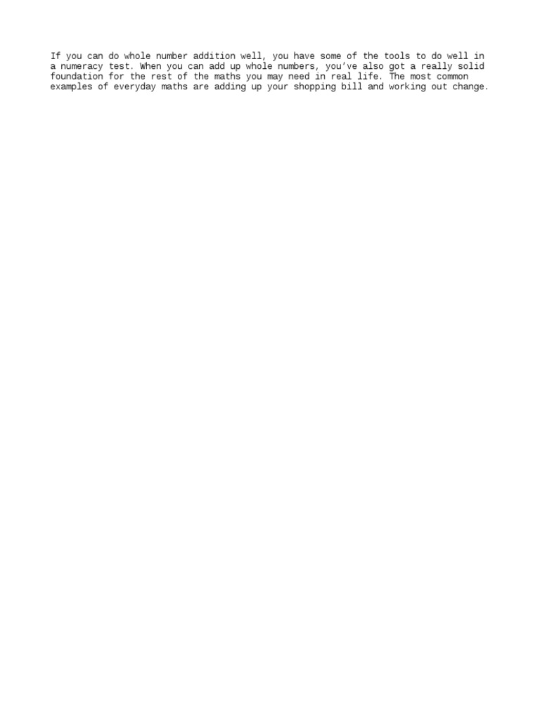 How To Do Addition PDF
