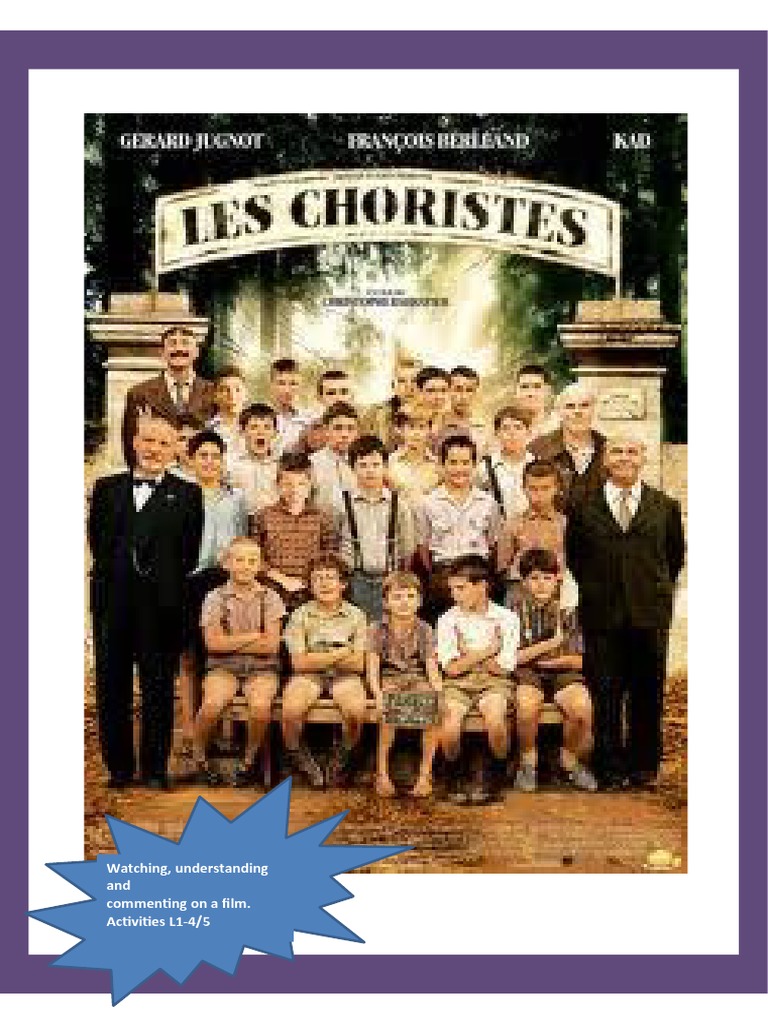 Watching, Understanding and Commenting On A Film. Activities L1-4/5 ...