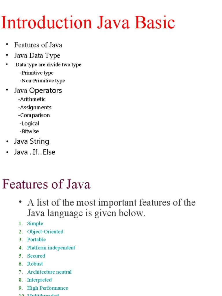 Java | Download Free PDF | Data Type | Byte