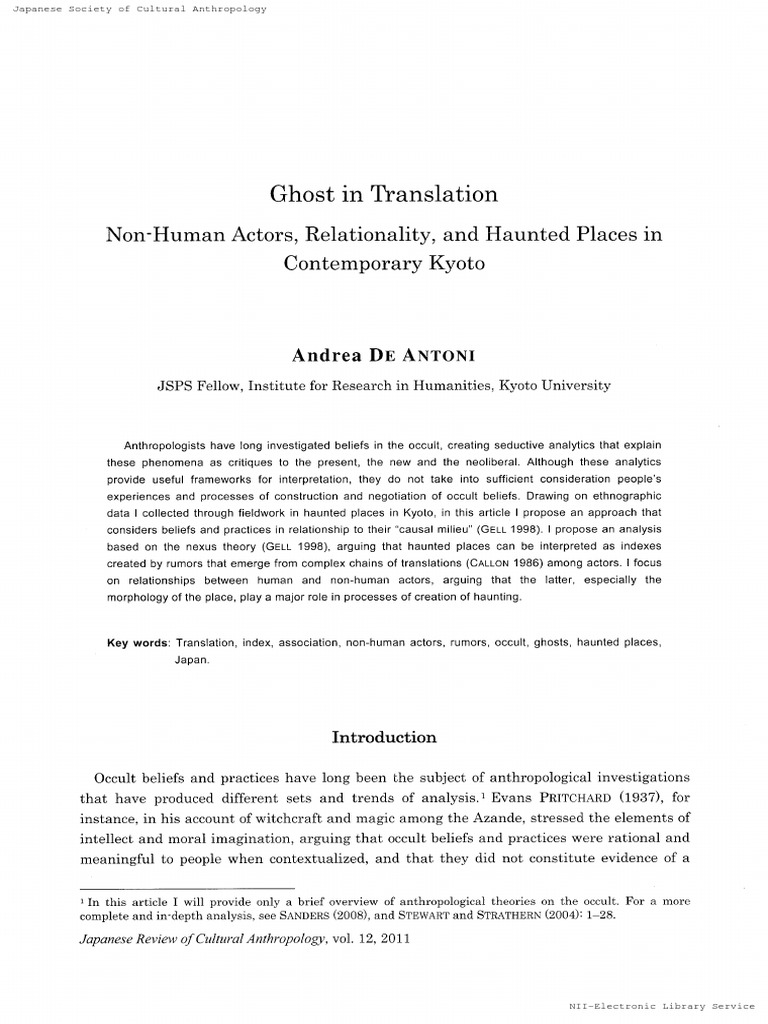 5) de Antoni - 2011 - Ghost in Translation - Non-Human Actors ...