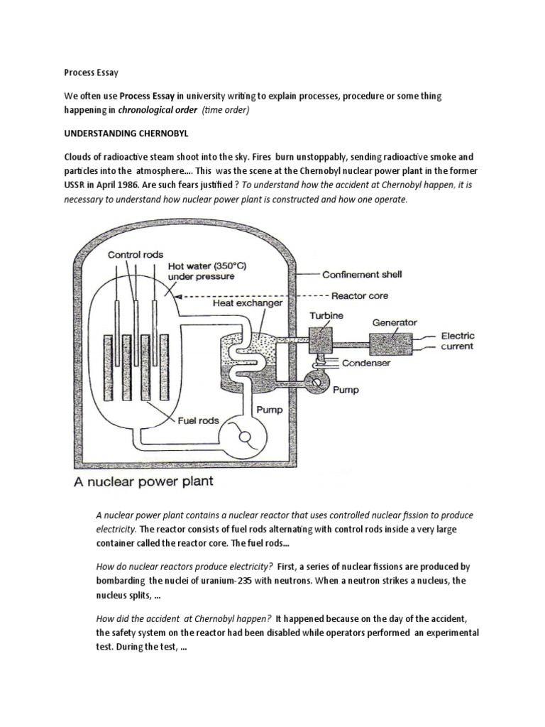 Process Essay | PDF | Nuclear Reactor | Nuclear Power