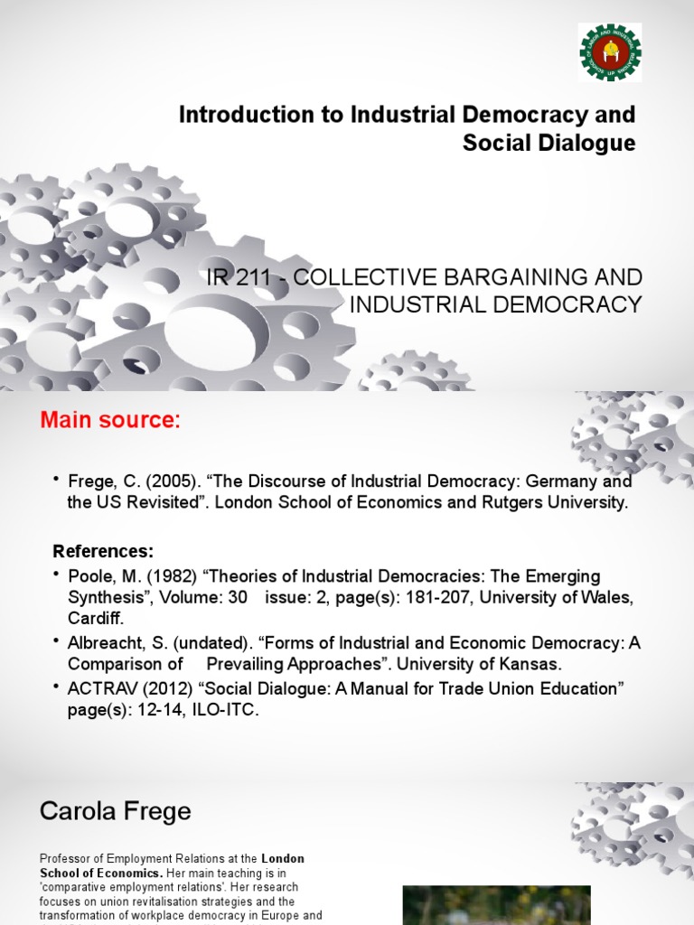 Presentation - Introduction To Industrial Democracy and Social Dialogue ...