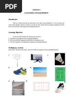Grade 11 PE "Badminton" | PDF | Materials | Sports