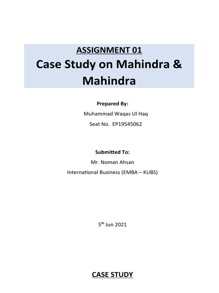 Case Study On International Business | PDF | Risk | Market (Economics)
