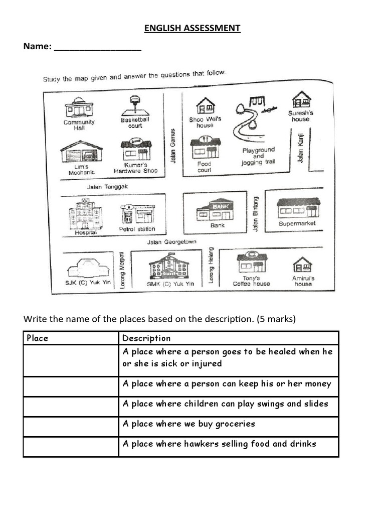 English Assessment Year 5 | PDF