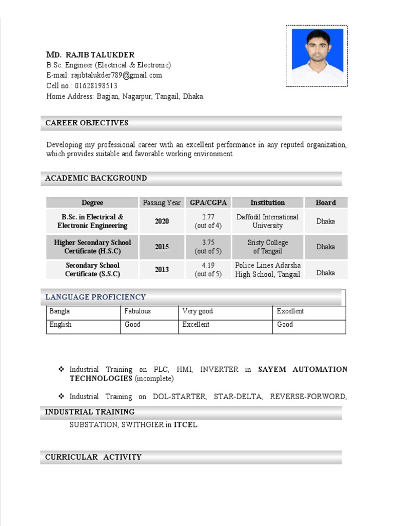 Rajib Talukder (CV) | Download Free PDF | Computing | Science And ...