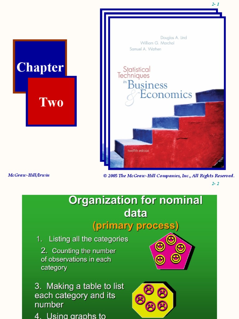 For Chapter 2, Statistical Techniques in Business & Economics | PDF ...