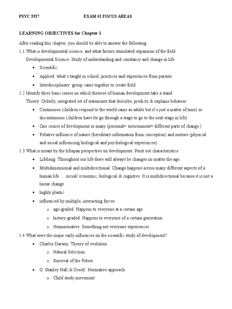 Development Through The Lifespan Test 1 | Download Free PDF ...