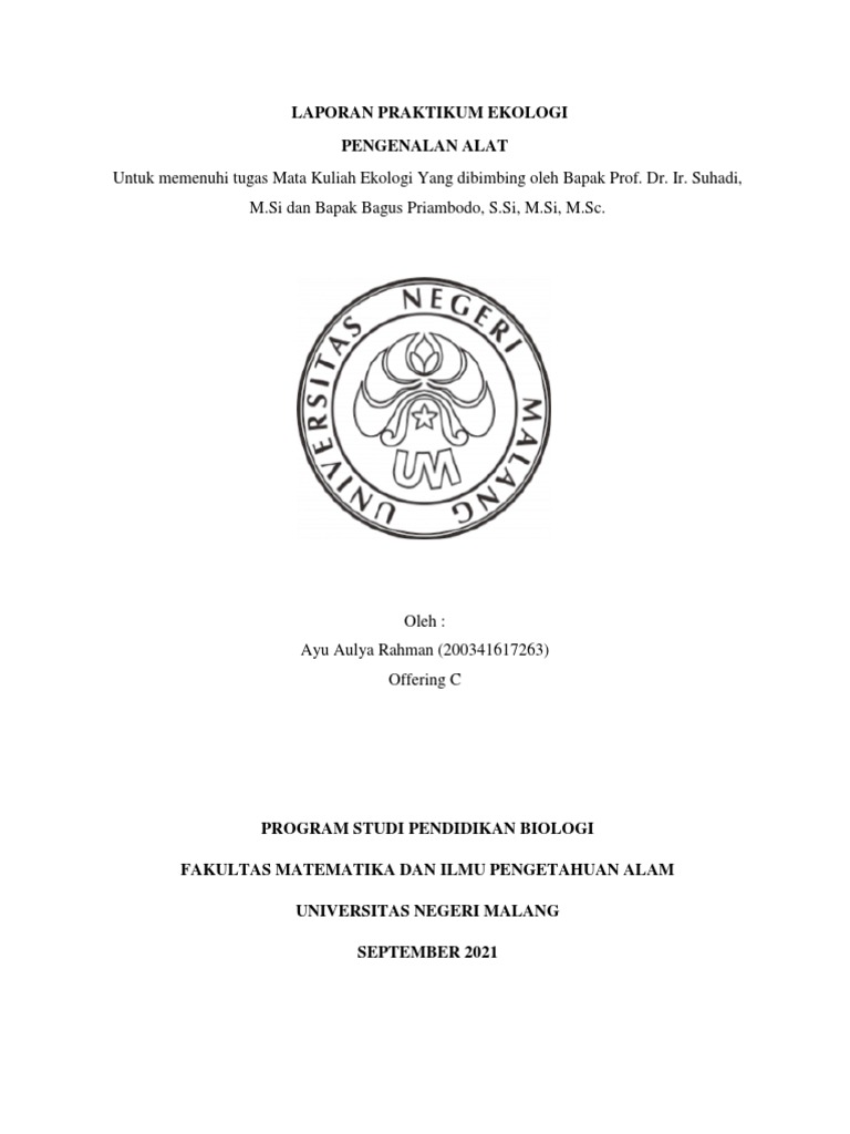 Laporan Praktikum Ekologi | PDF