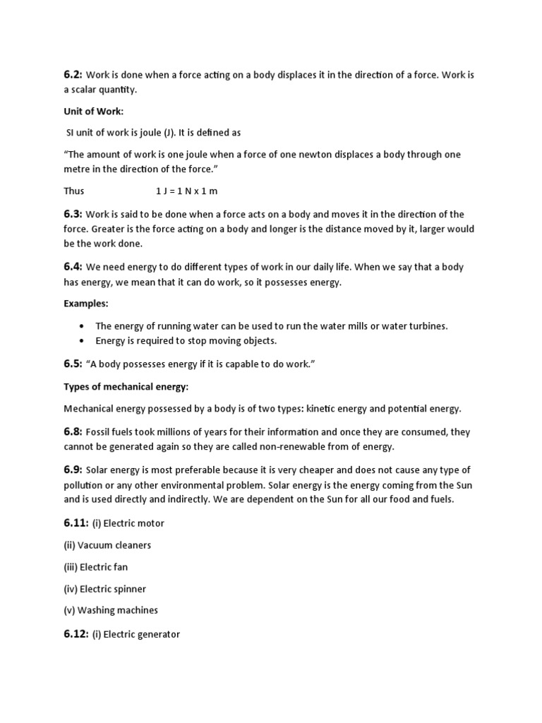 Unit 6 | PDF | Power (Physics) | Force