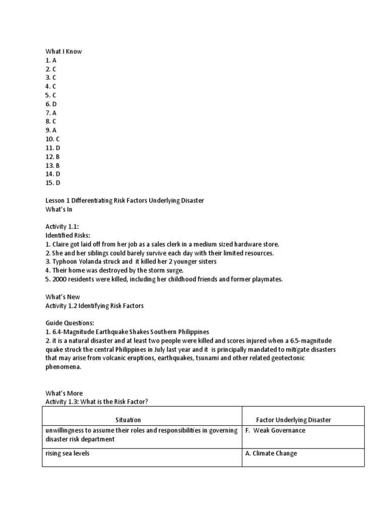 DRR Module 2 | PDF | Hazards | Natural Environment