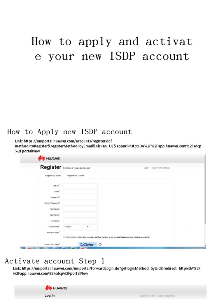 How To Apply and Activate New ISDP Account | PDF | Business | Finance ...