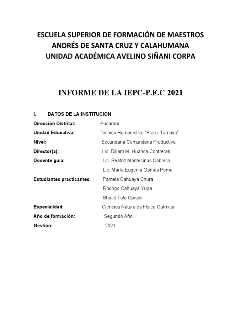 Informe de La Pec | PDF | Maestros | Unión Europea
