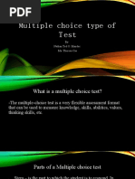 SUPPLY TYPE or SUBJECTIVE TYPE of TEST ITEMS | PDF | Multiple Choice ...