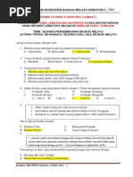 Bahasa Melayu Sem 2 (9102) - STPM 2023 (Soalan) | PDF