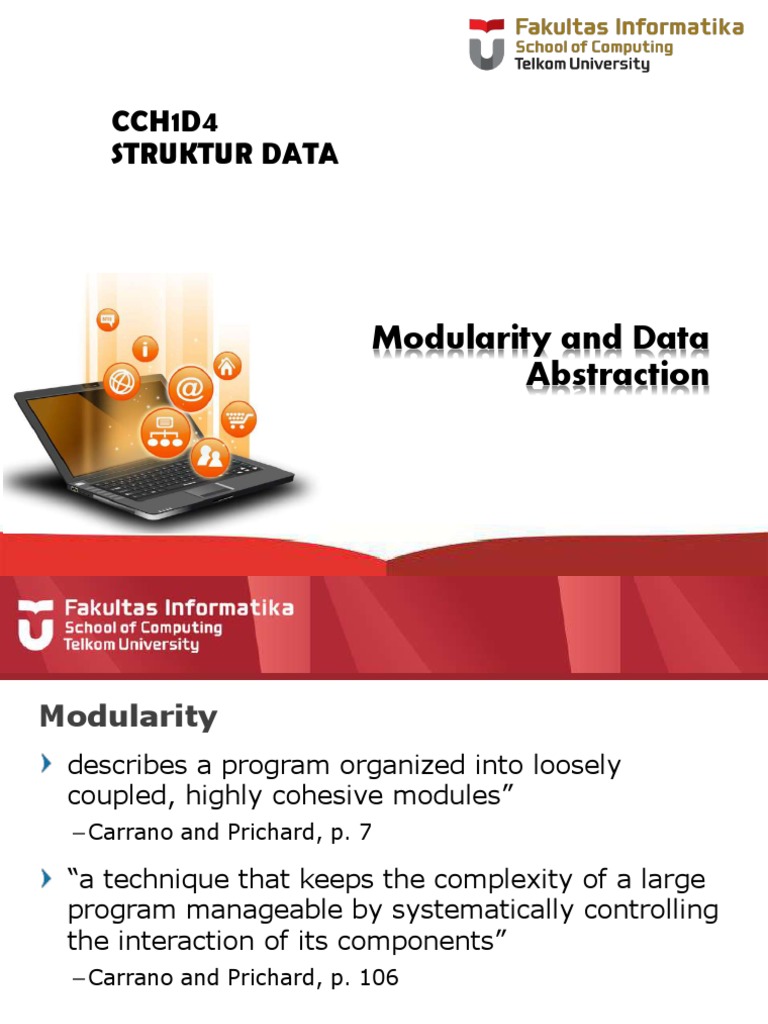 CCH1D4 Struktur Data: Modularity and Data Abstraction | PDF ...