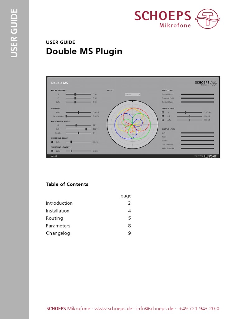 Double MS Plugin User Guide | PDF | Microphone | Computing