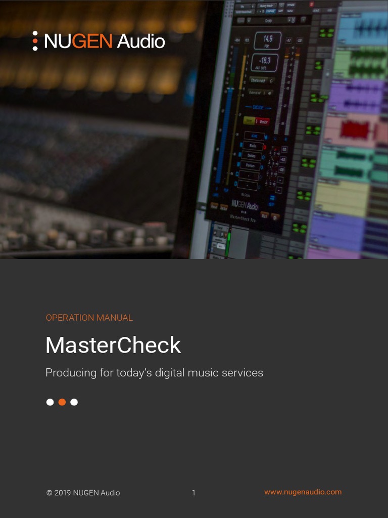 NUGEN MasterCheck Manual | PDF | Data Compression | Codec