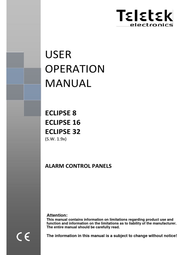 User Operation Manual: Eclipse 8 Eclipse 16 Eclipse 32 | PDF | Menu (Computing) | Guarantee