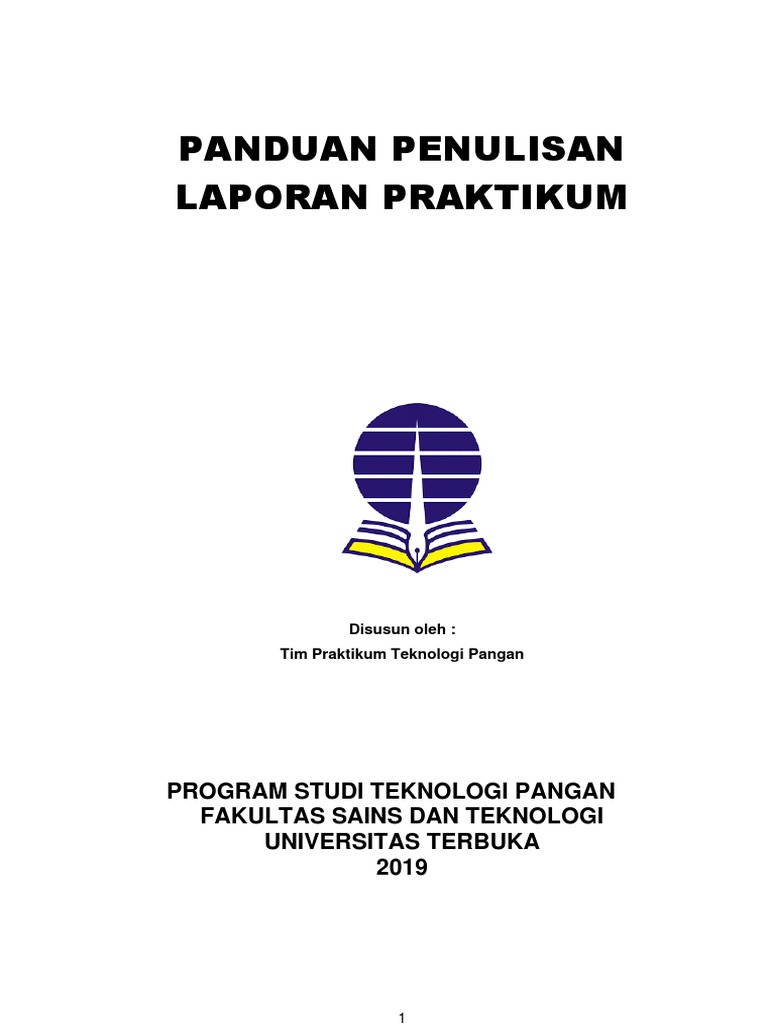 Panduan Penulisan Praktikum Teknologi Pangan UT | PDF | Sains & Matematika | Komputer