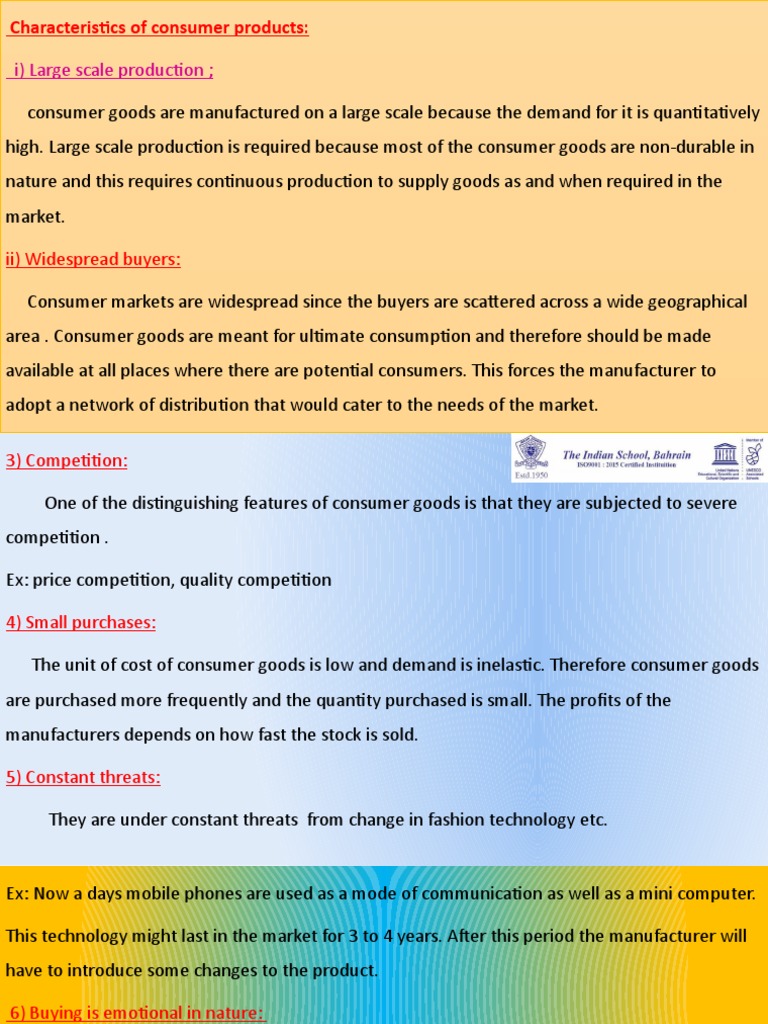 Classification of Industrial Goods | PDF | Goods | Demand