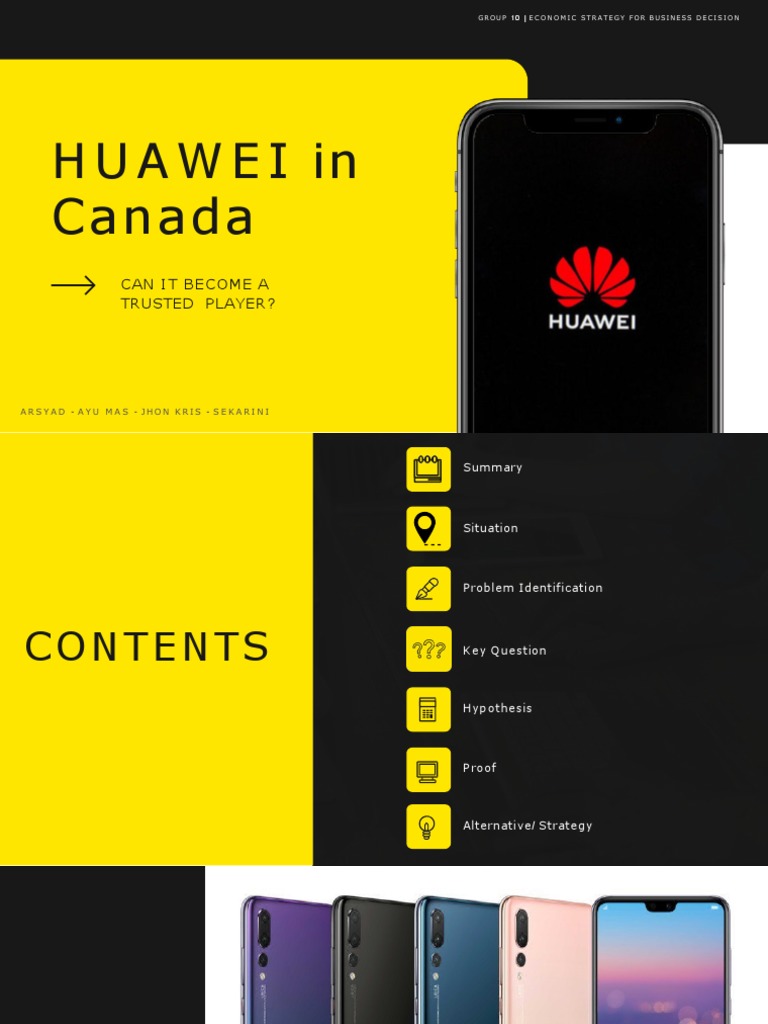 Revised Group 10 - Case Study Presentation Huawei in Canada | PDF ...