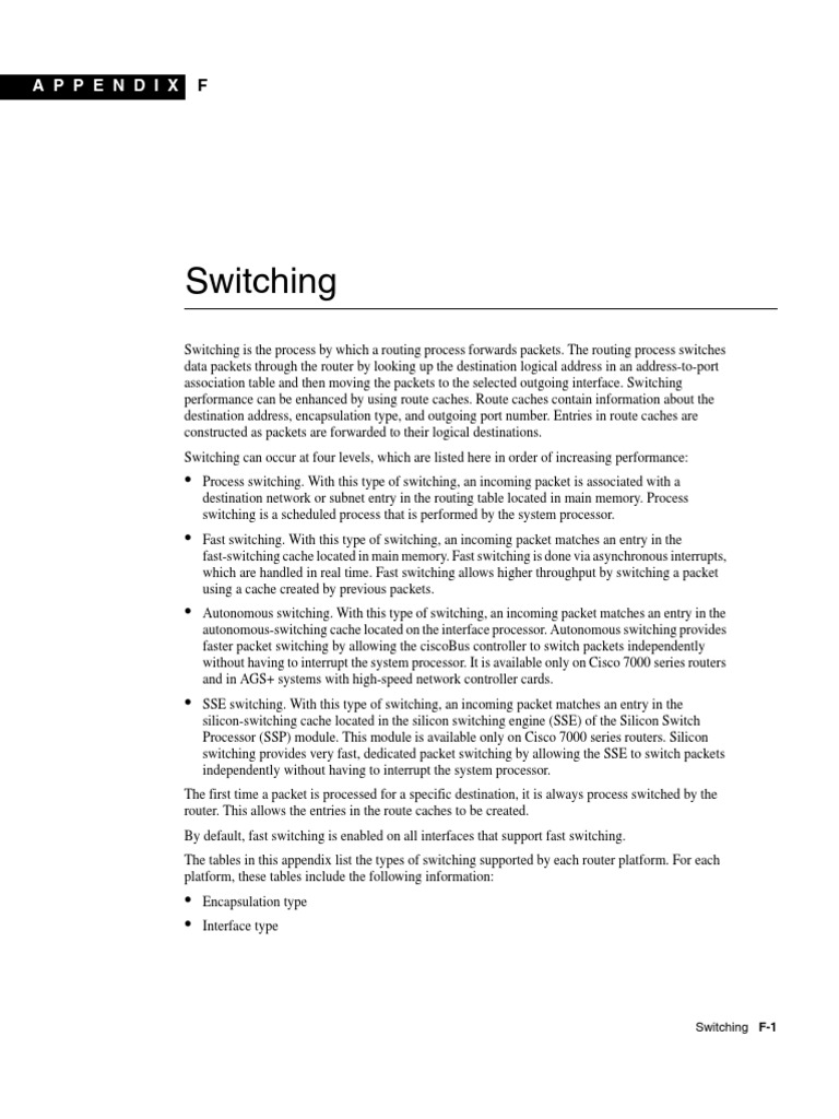 Switching: Final Draft Cisco Confidential | PDF | Network Switch | Router (Computing)
