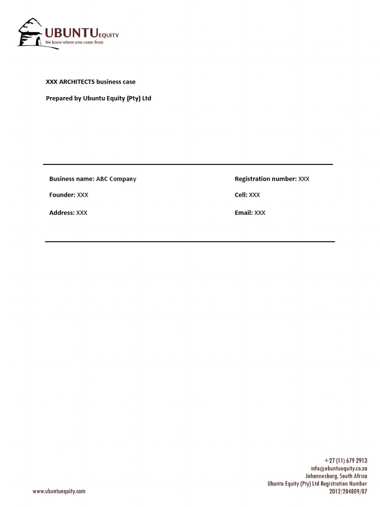 Private Funding Business Plan Sample | PDF | Investing | Revenue