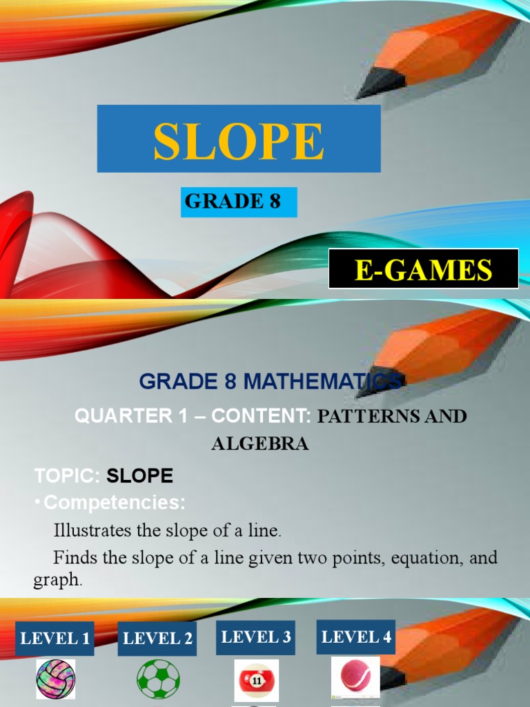 Slope: Grade 8 | Download Free PDF | Slope | Mathematics