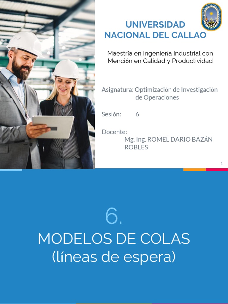 Sesión 6 - Modelos de colas | PDF | Distribución de veneno | Enseñanza de matemática
