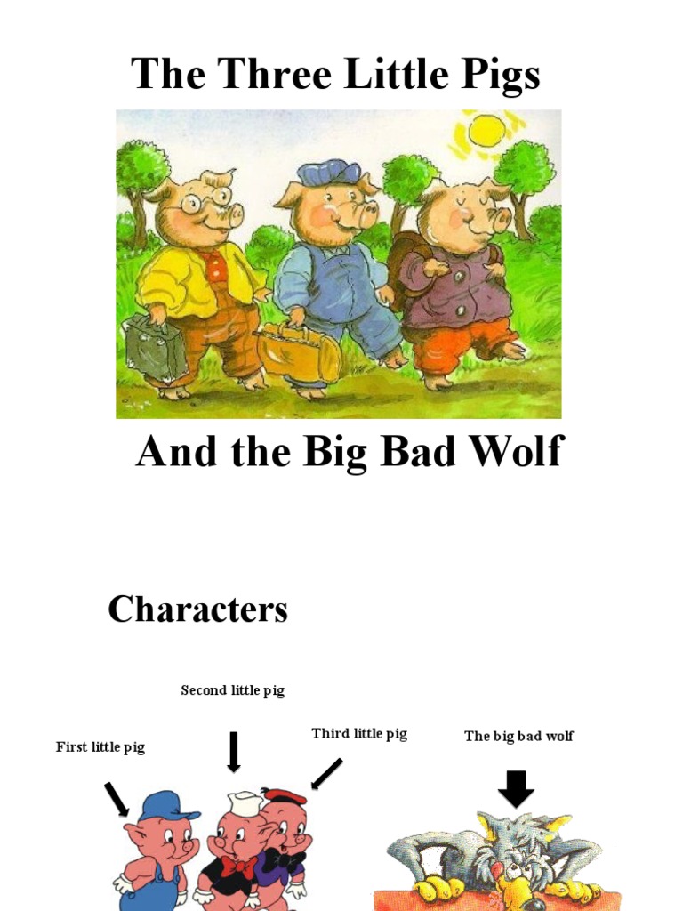The Three Little Pigs Story Conversation Topics Dialogs Fun Activities ...