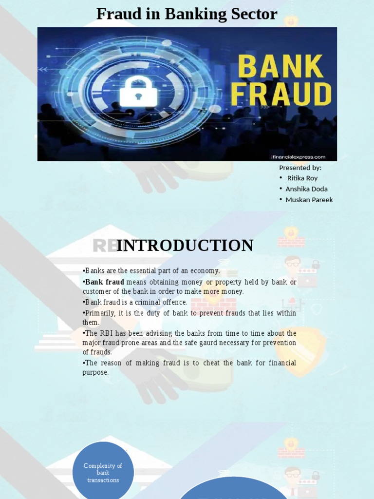 Fraud in Banking Sector PPT | PDF | Banks | Fraud