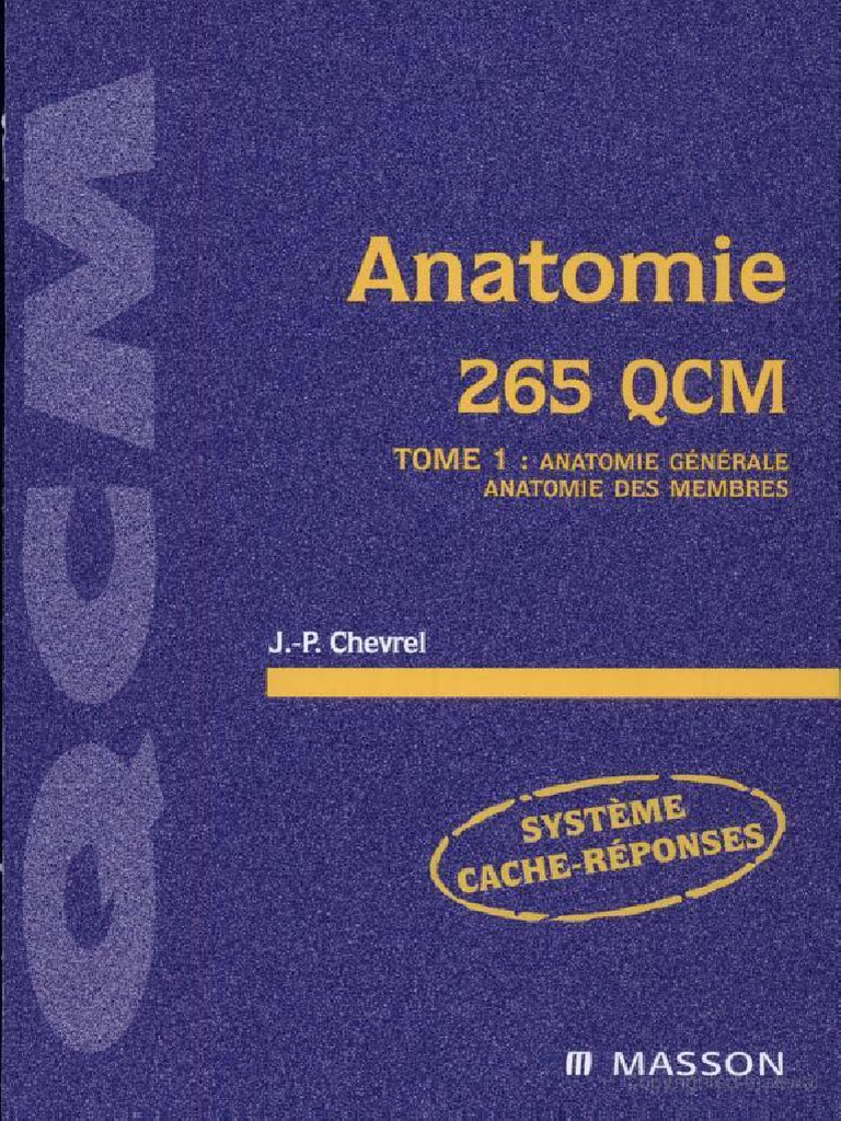 265 QCM - Anatomie Membres | PDF