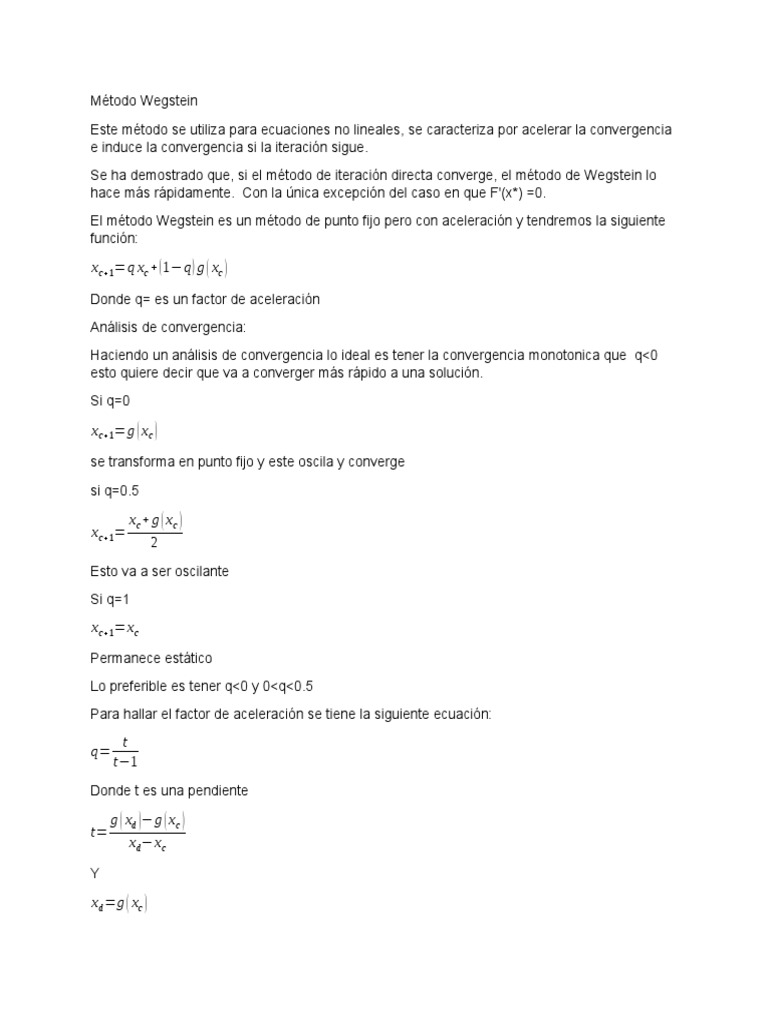 Método Wegstein | PDF