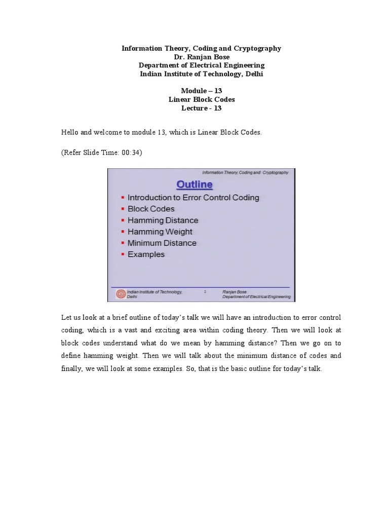 Lec 13 Pdf Code Error Detection And Correction 0580