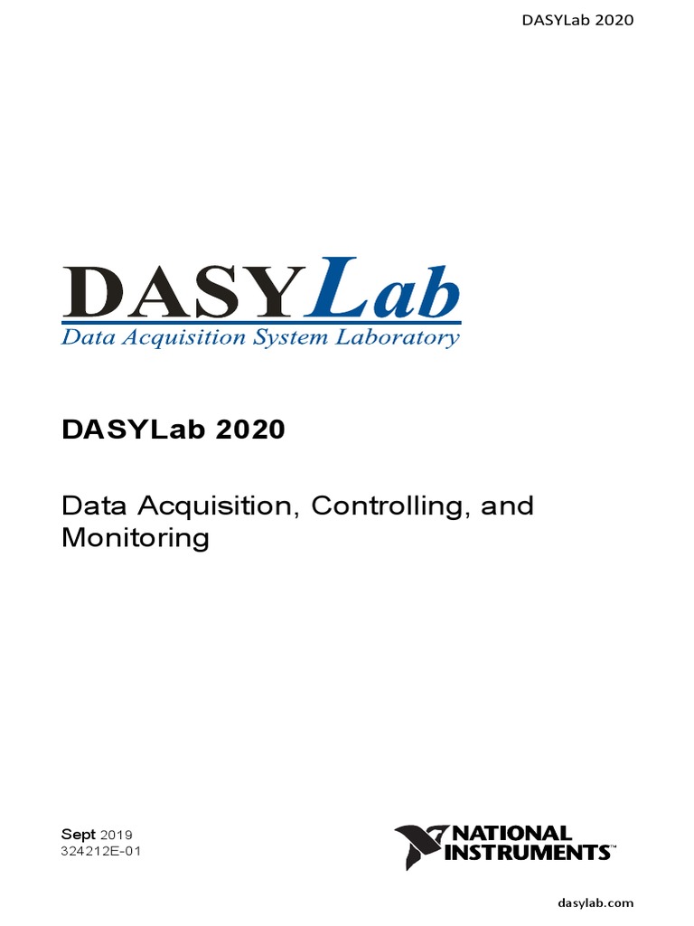 Dasylab 2020: Data Acquisition, Controlling, and Monitoring | PDF ...