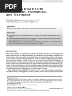 WHO Oral Health Assessment Form 2013 | PDF | Human Tooth | Tooth