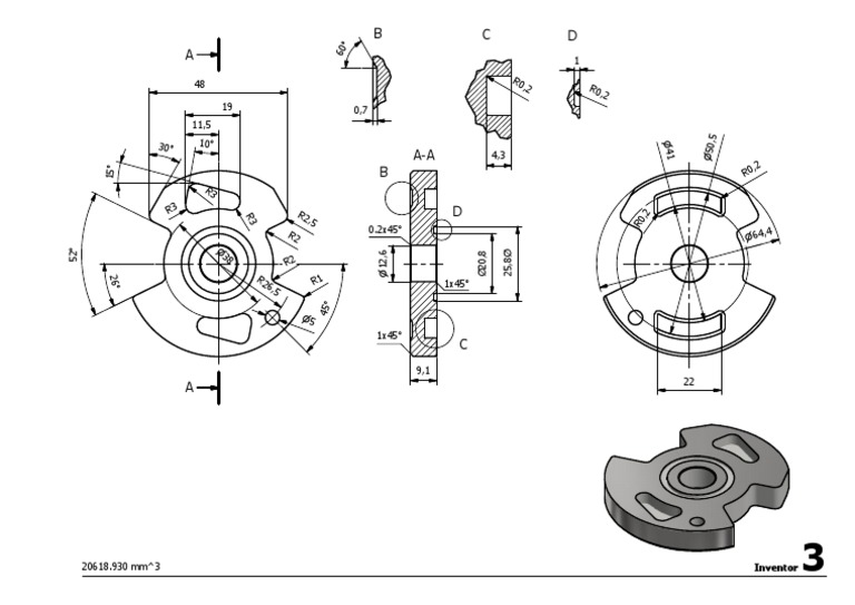 The CAD Album of 100 Parts - 003 | PDF