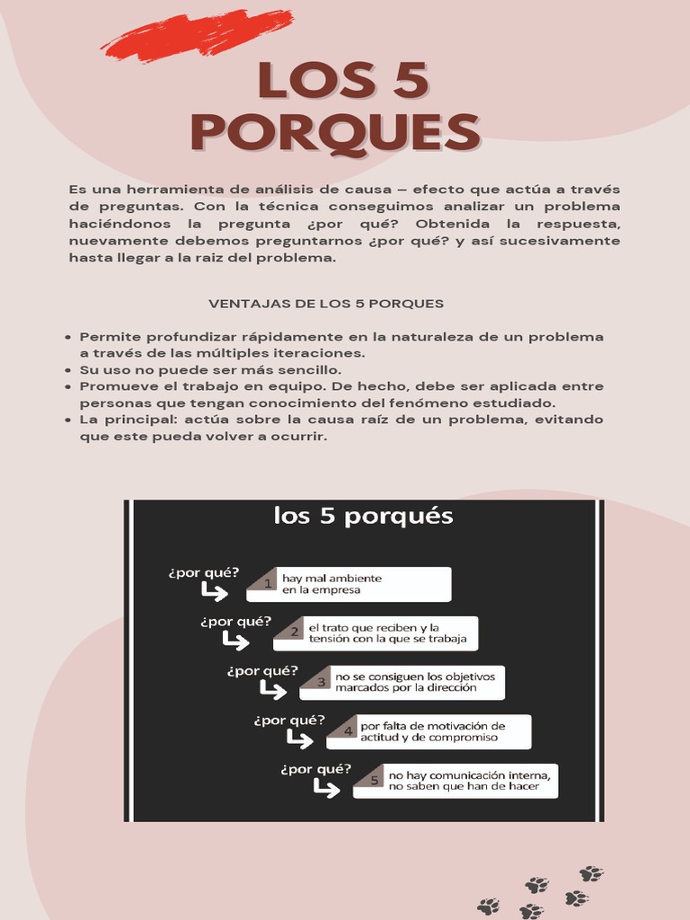 Ventajas de los 5 Porqués y las 5S | PDF