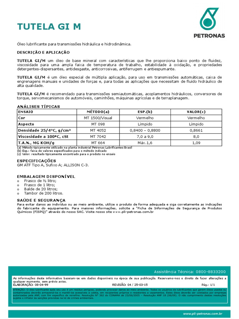Petronas Tutela Transmission Atf-cs Speed Ficha Tecnica Sellers Sale | www.oceanproperty.co.th