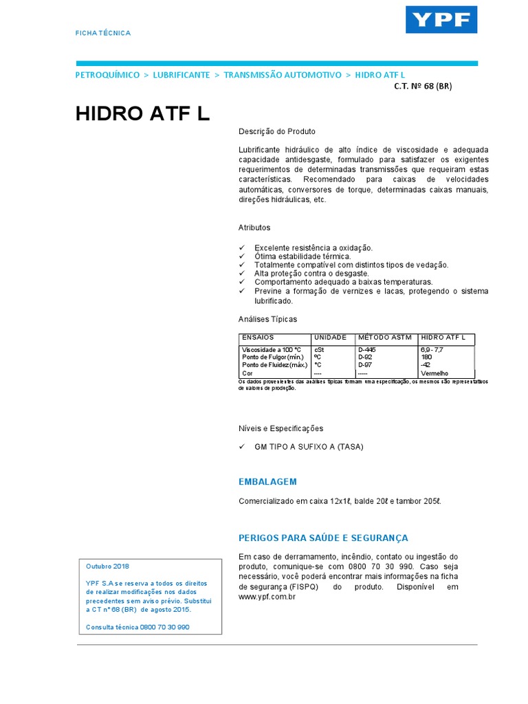 Hidro ATF L | PDF