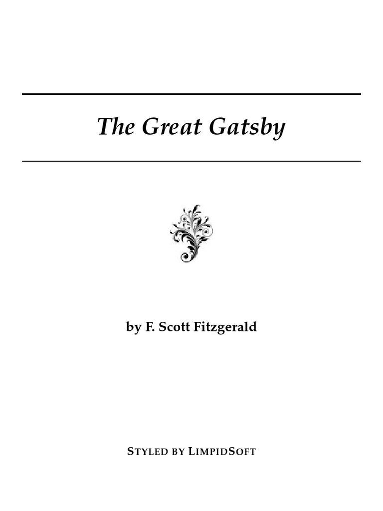 The Great Gatsby | PDF