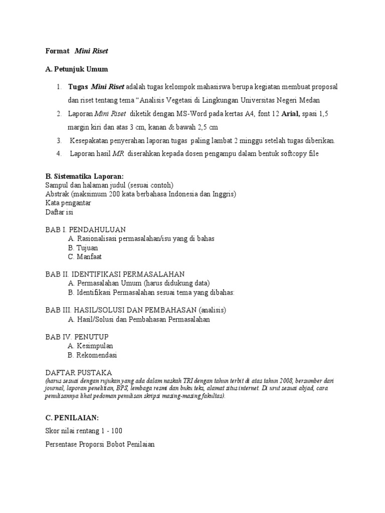 Format Mini Riset | PDF | Seni
