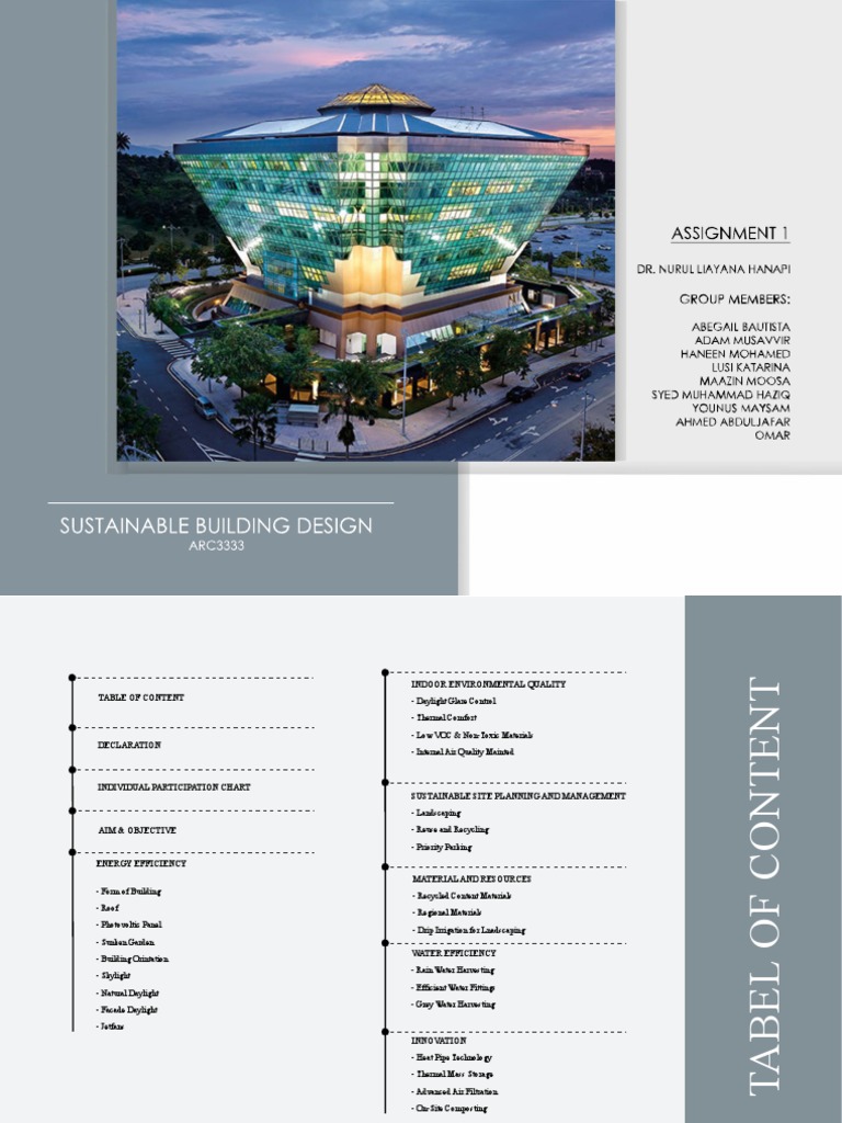 Diamond Building-Sustainable Design Analysis | PDF | Nature ...