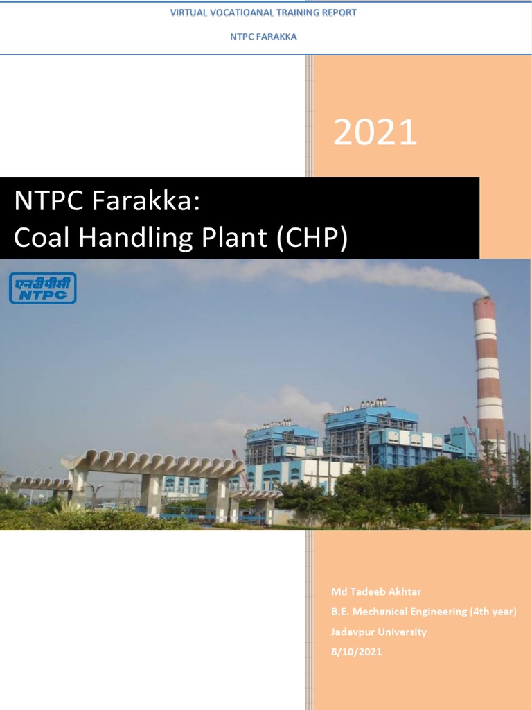Coal Handling Plant (NTPC Farakka) | PDF | Belt (Mechanical) | Coal