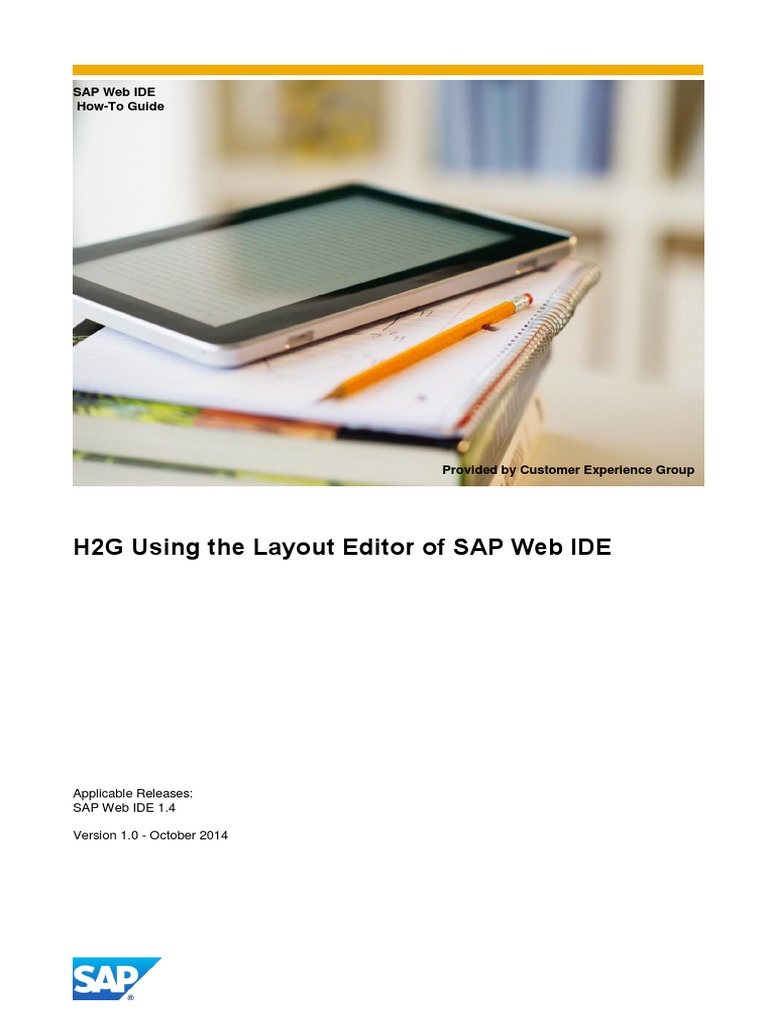 How To Use The Layout Editor of SAP Web IDE | PDF | Icon (Computing ...