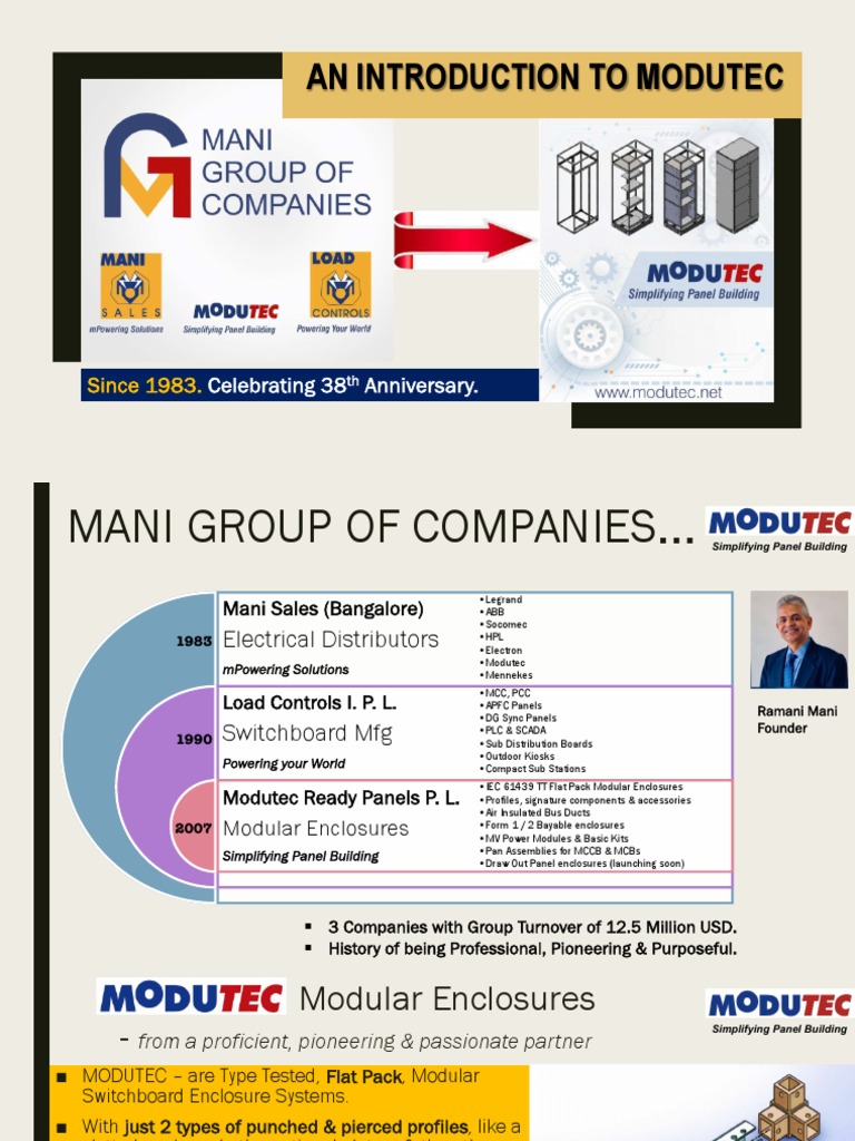 Modutec Presentation | PDF | Screw | Electrical Engineering